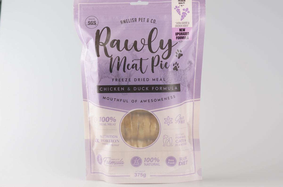 Amelisa Rawly Meat Pie 155g/375g - Chicken & Duck Formula – 88 Pets Mart