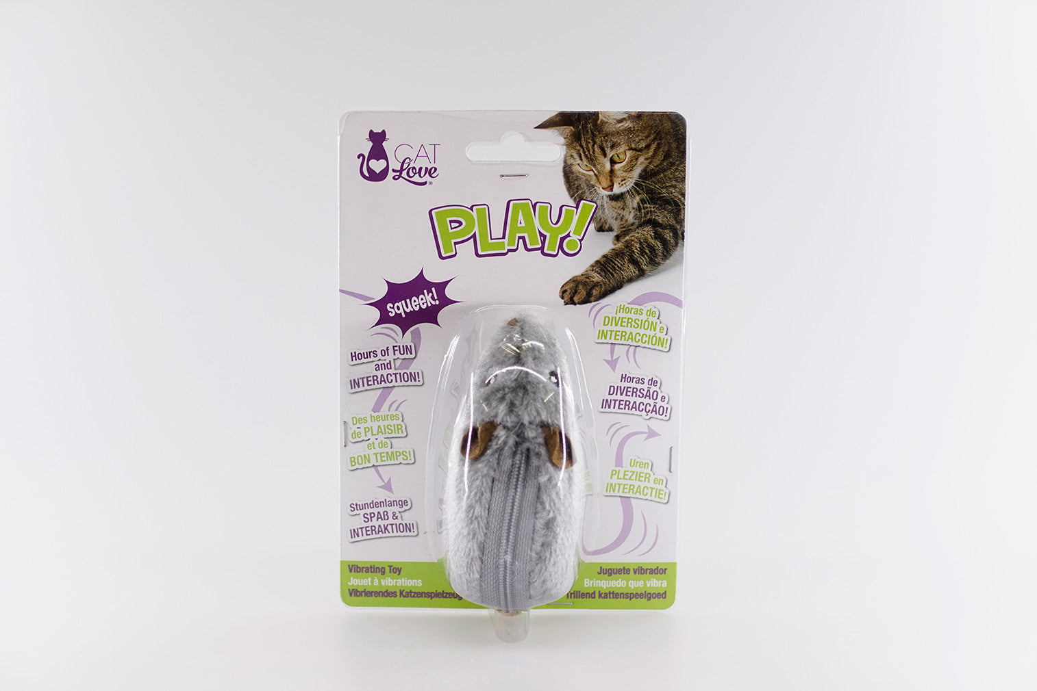 Cat Love Play - Vibrating Mouse / Caterpillar Toy - 11 cm – 88 Pets Mart
