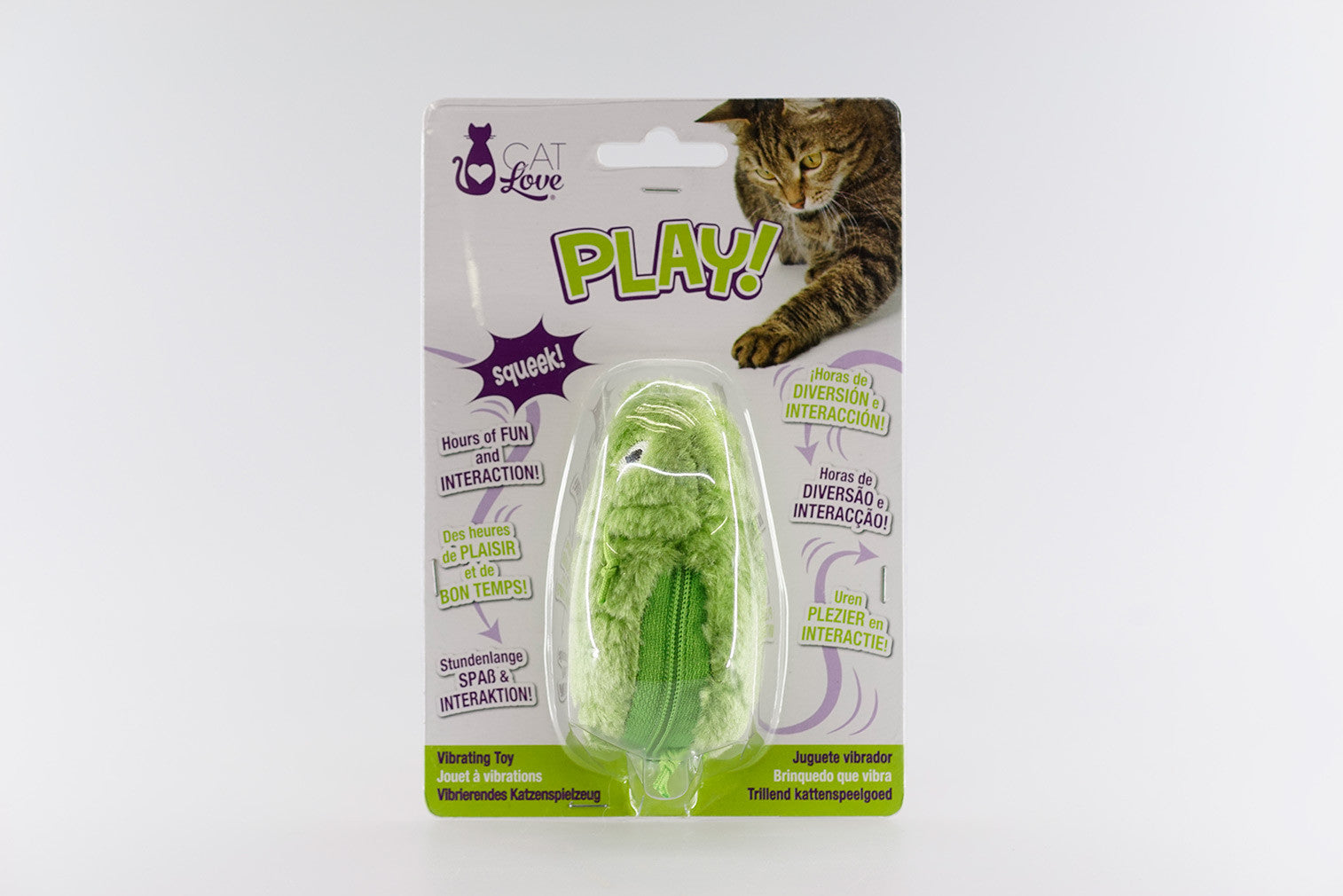 Cat Love Play - Vibrating Mouse / Caterpillar Toy - 11 cm – 88 Pets Mart